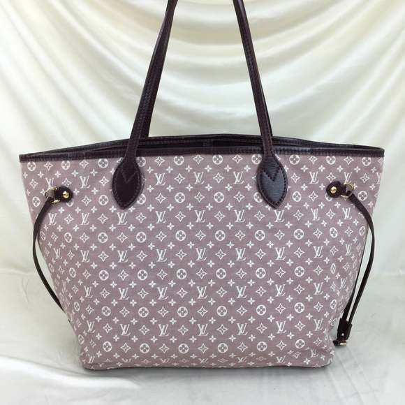 Louis Vuitton | Bags | Louis Vuitton Pink Mini Lin Neverfull Mm Sku ...